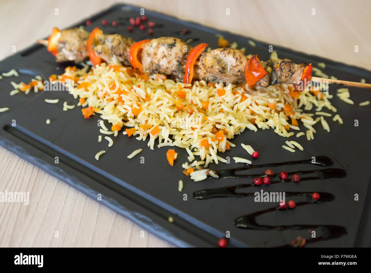 Shish kebab rice hi-res stock photography and images - Alamy