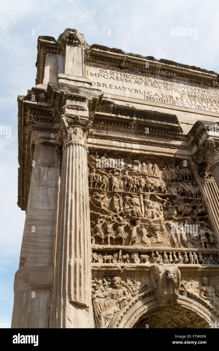 Building ruins and ancient columns in Rome, Italy Stock Photo - Alamy