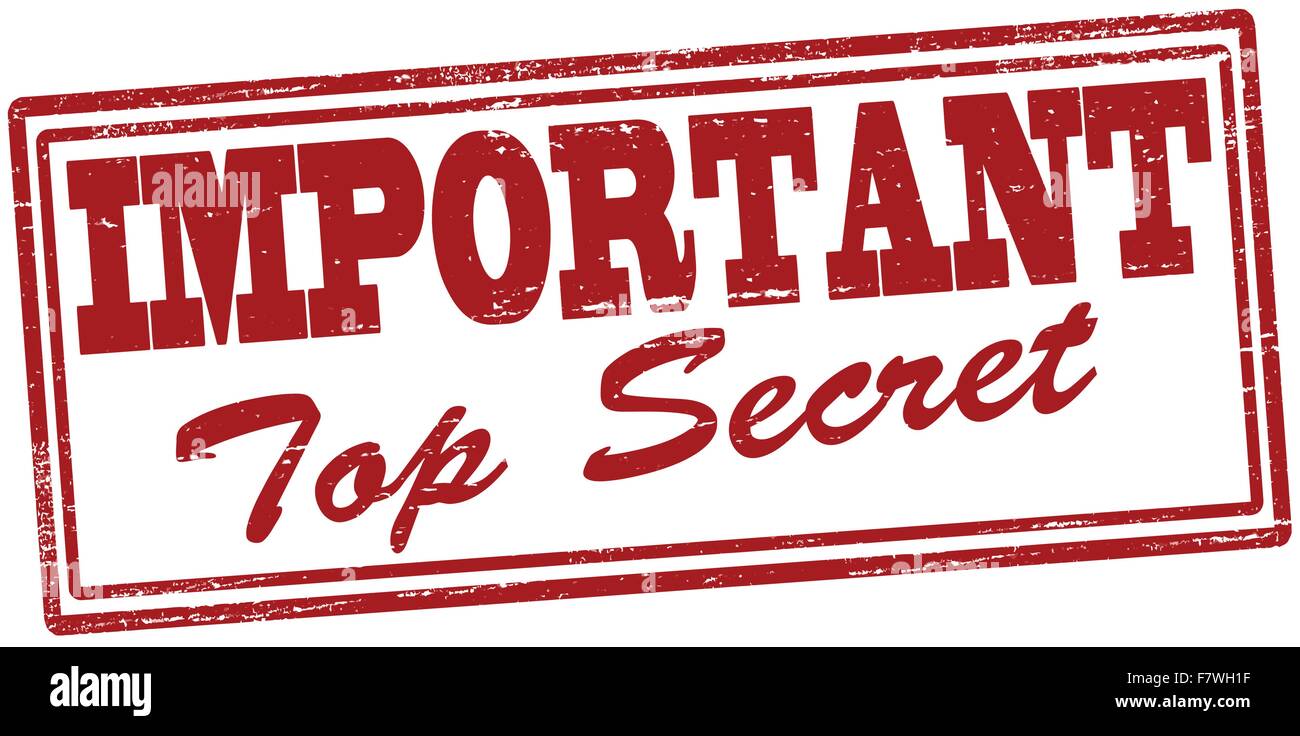 Important top secret Stock Vector Image & Art - Alamy