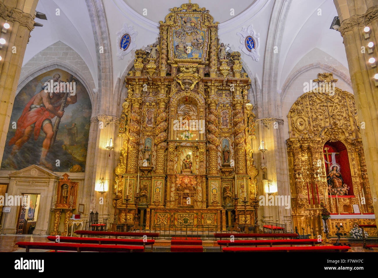 Interior of Iglesia de Santa Maria la Mayor, Ronda, Spain Stock Photo ...