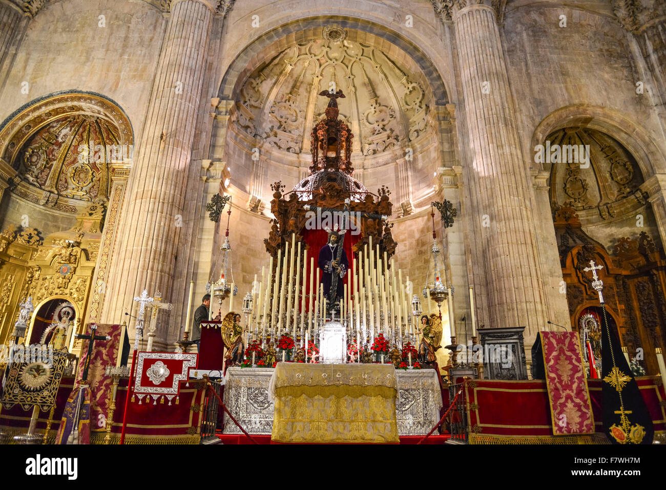 Interior of Iglesia de Santa Maria la Mayor, Ronda, Spain Stock Photo ...
