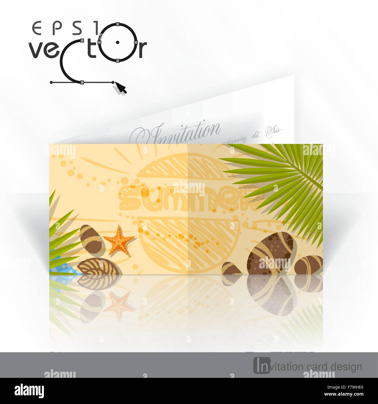 Invitation Card Design, Template Stock Vector Image & Art - Alamy
