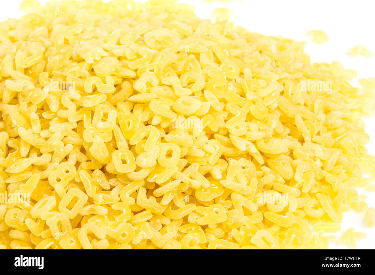 the alphabet pasta Stock Photo - Alamy