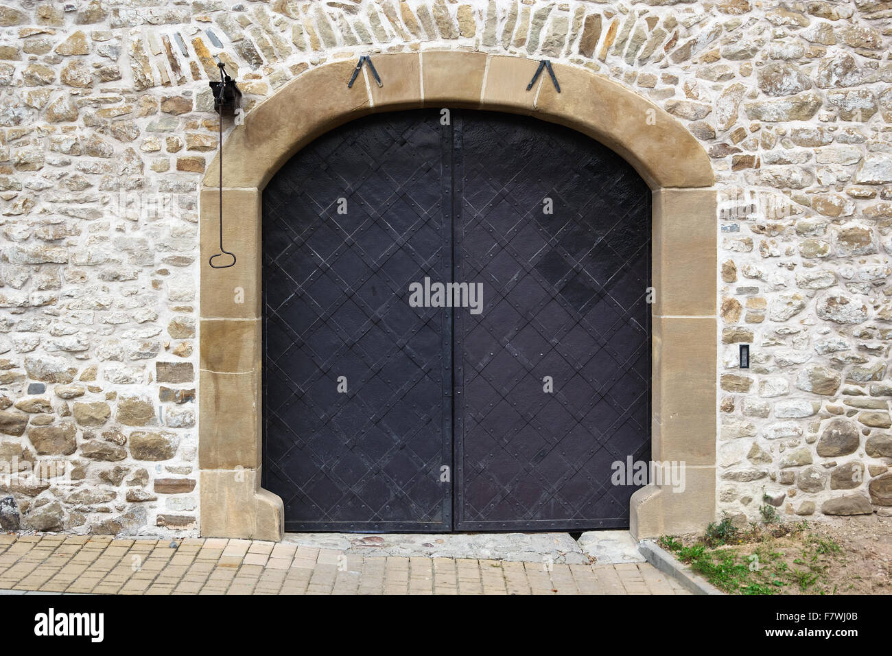 Gate in Stone Wall. 13th Century. Monastery of the Poor Clares in the ...