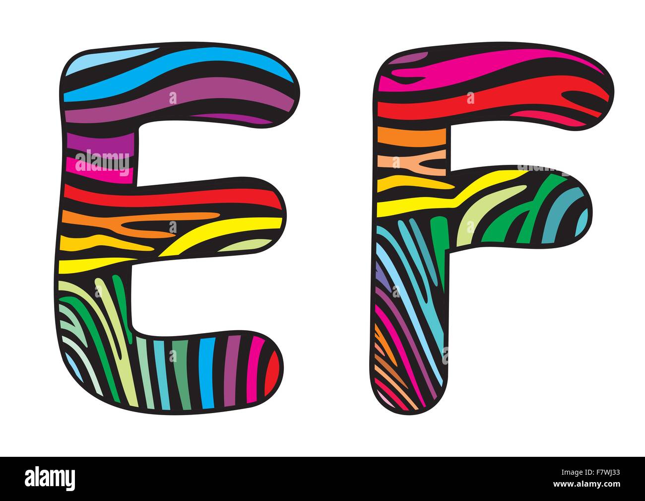 Background skin zebra shaped letter E,F Stock Vector Image & Art - Alamy