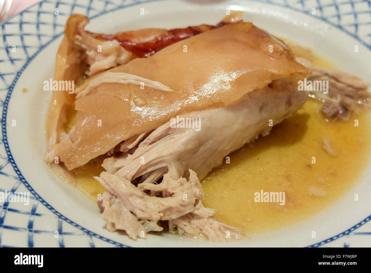 Food Served in Restaurant in Segovia, Spain Stock Photo - Alamy