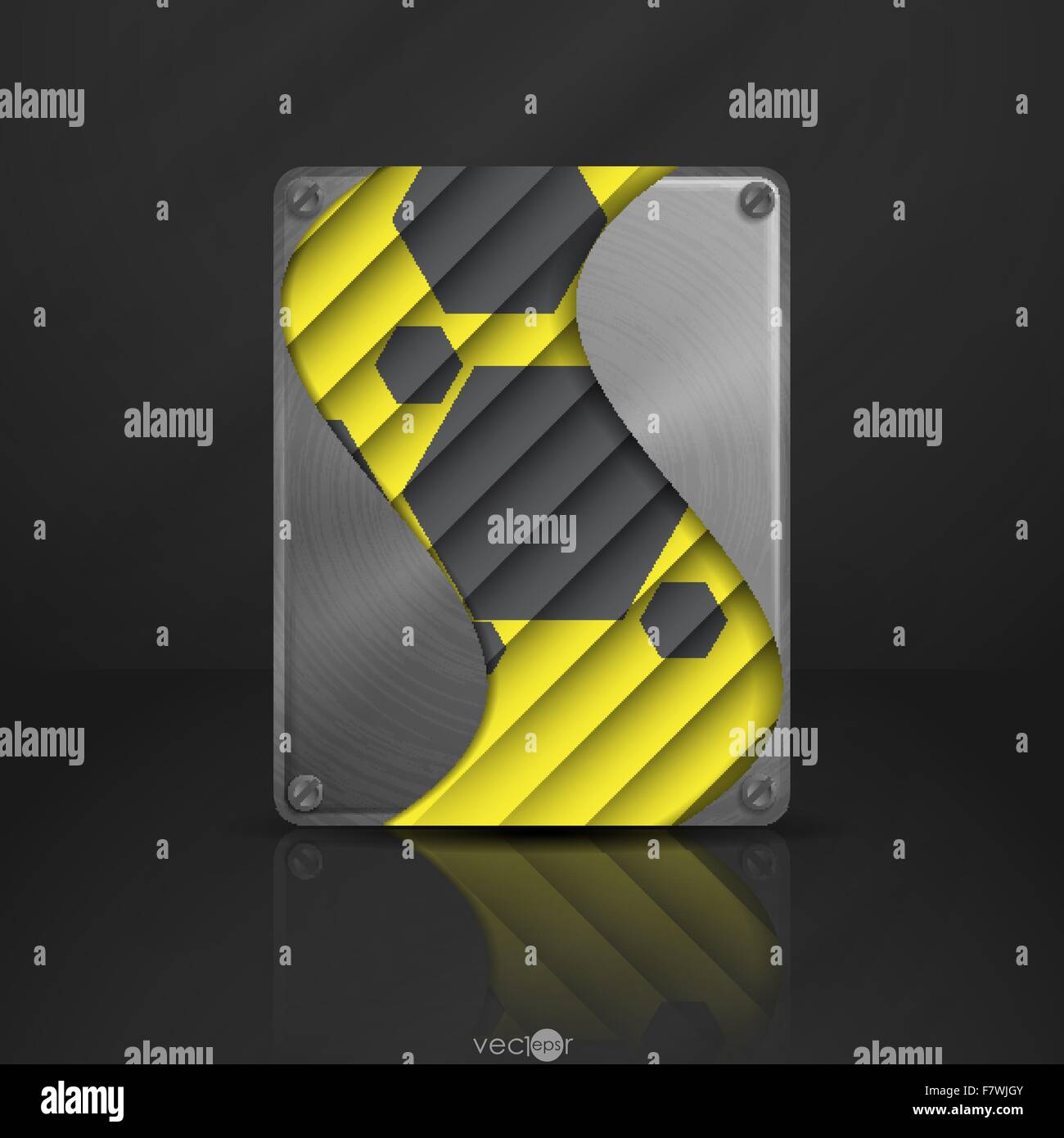 Black steel metal texture Stock Vector Images - Alamy