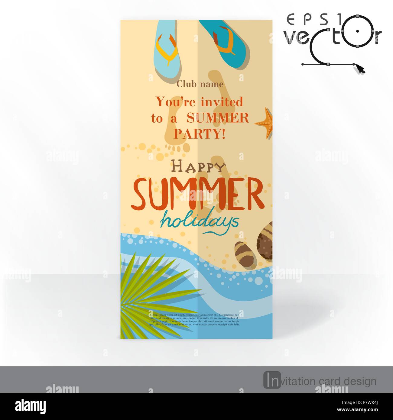 Sea party beach vector Stock Vector Images - Alamy