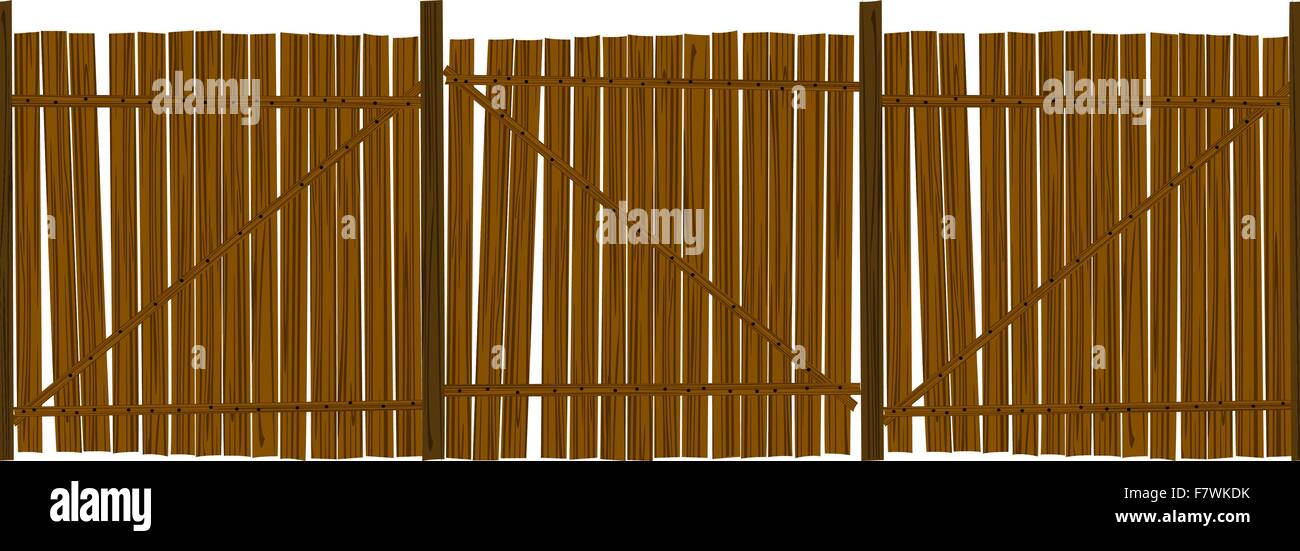 Wooden fence pattern Stock Vector Image & Art - Alamy
