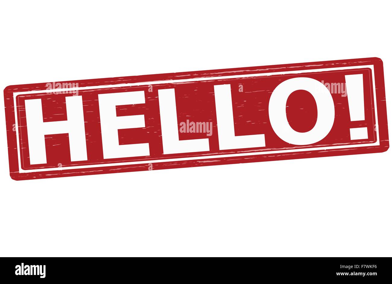Hello stamp hi-res stock photography and images - Alamy