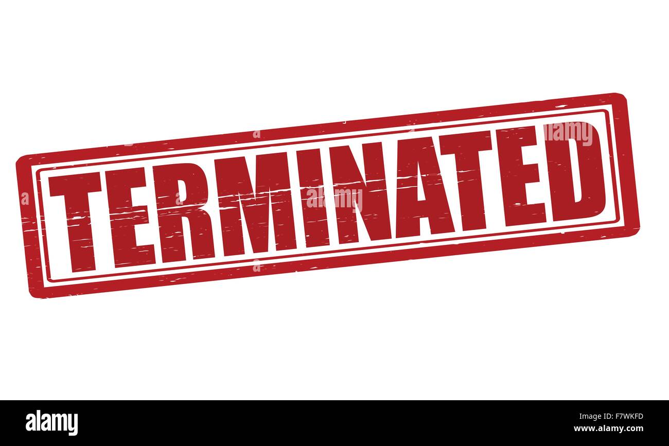 Terminate terminated Stock Vector Images - Alamy