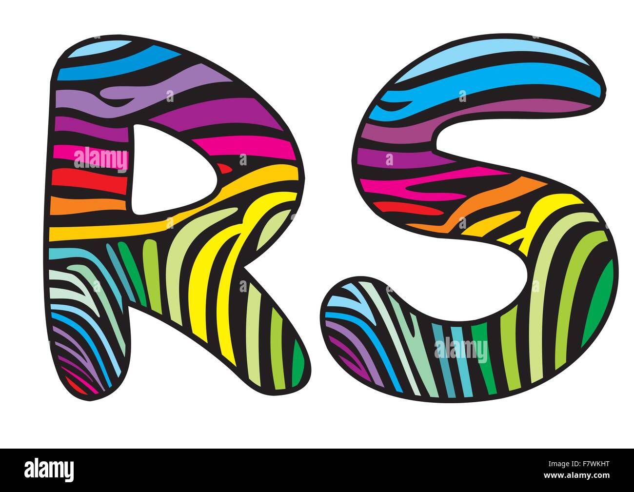 Background skin zebra shaped letter R,S Stock Vector Image & Art - Alamy