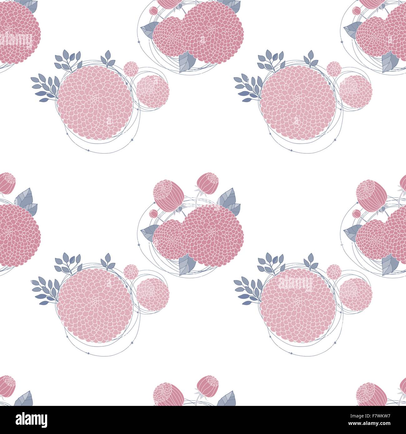 Seamless texture with asters Stock Vector Image & Art - Alamy