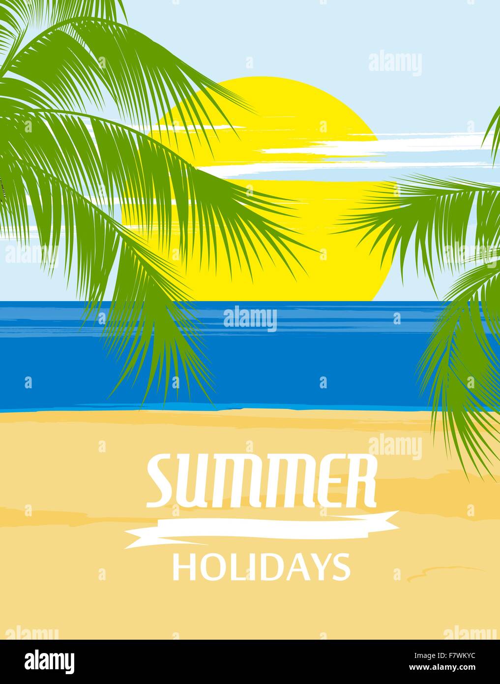 Summer season scenic Stock Vector Images - Alamy