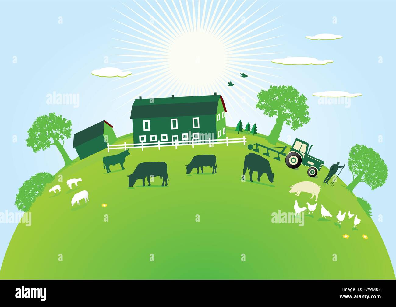 Pigs live Stock Vector Images - Alamy