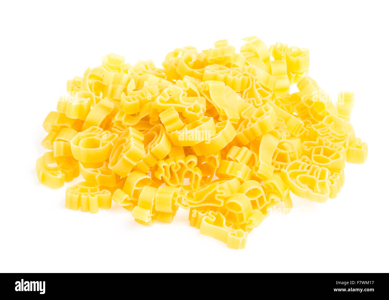 Raw yellow Italian pasta Stock Photo - Alamy
