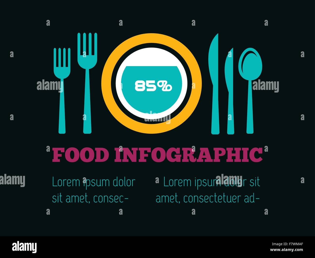 Food Infographic Element Stock Vector Image & Art - Alamy