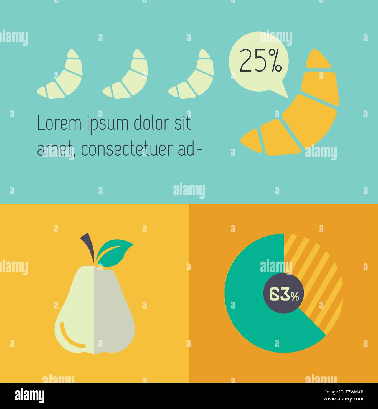 Food Infographic Element Stock Vector Image & Art - Alamy