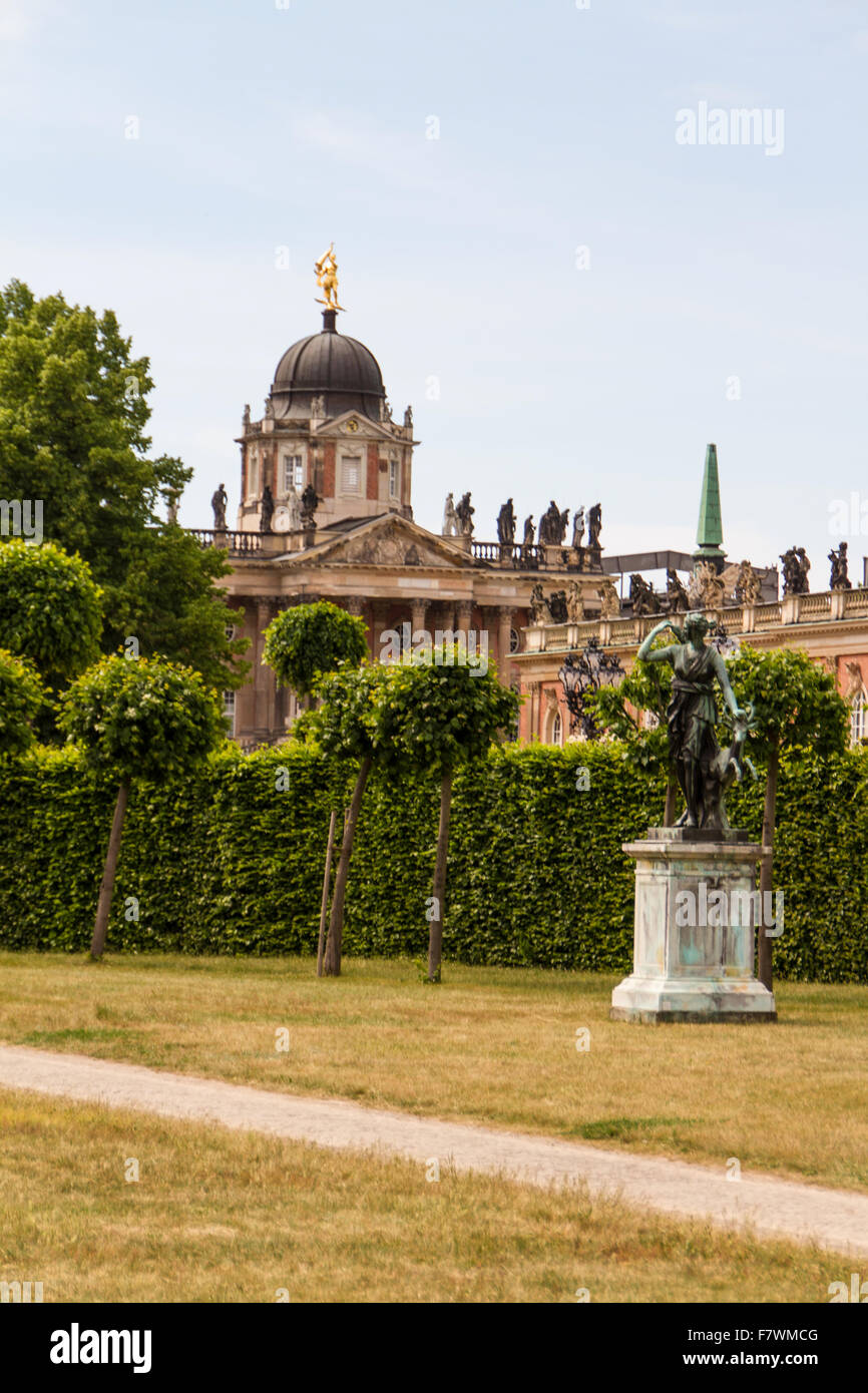 The New Palace in Potsdam Germany on UNESCO World Heritage list Stock ...