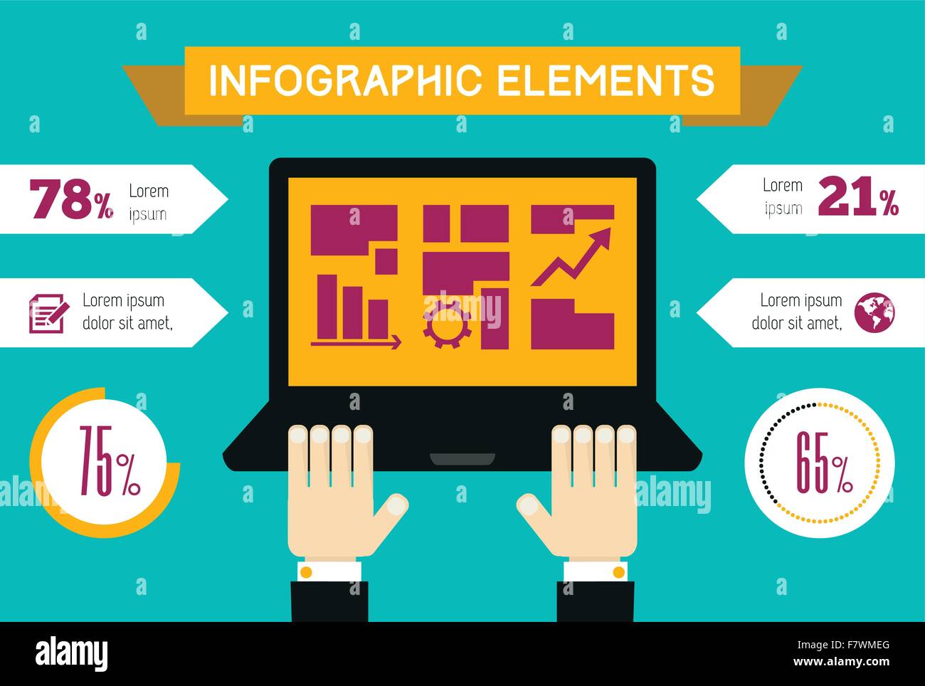 Technology Infographic Element Stock Vector Image & Art - Alamy