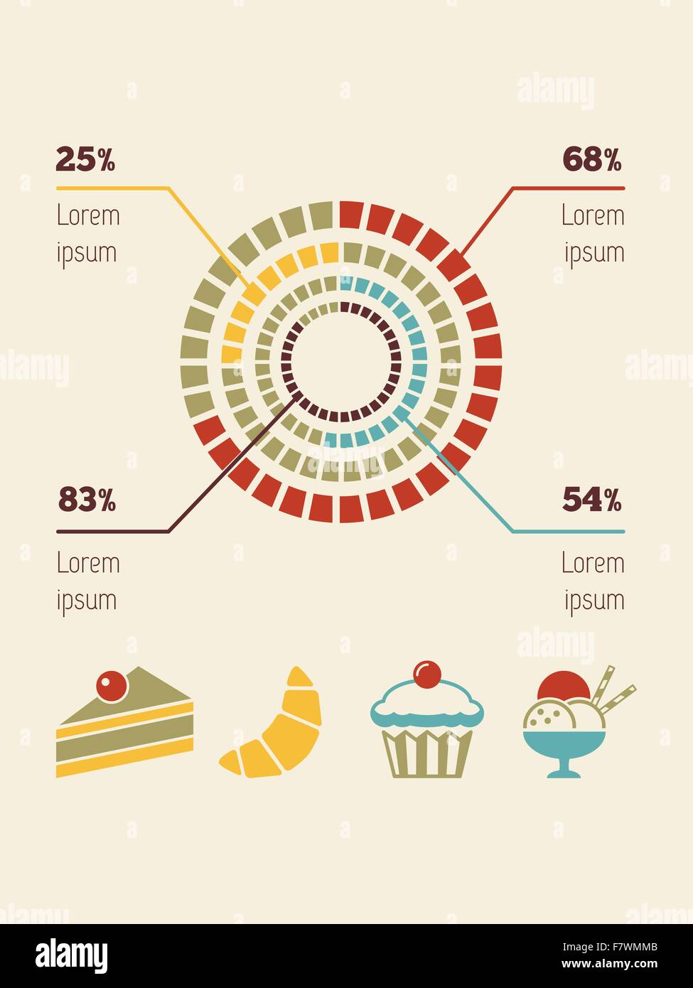 Food infographic element Stock Vector Images - Alamy