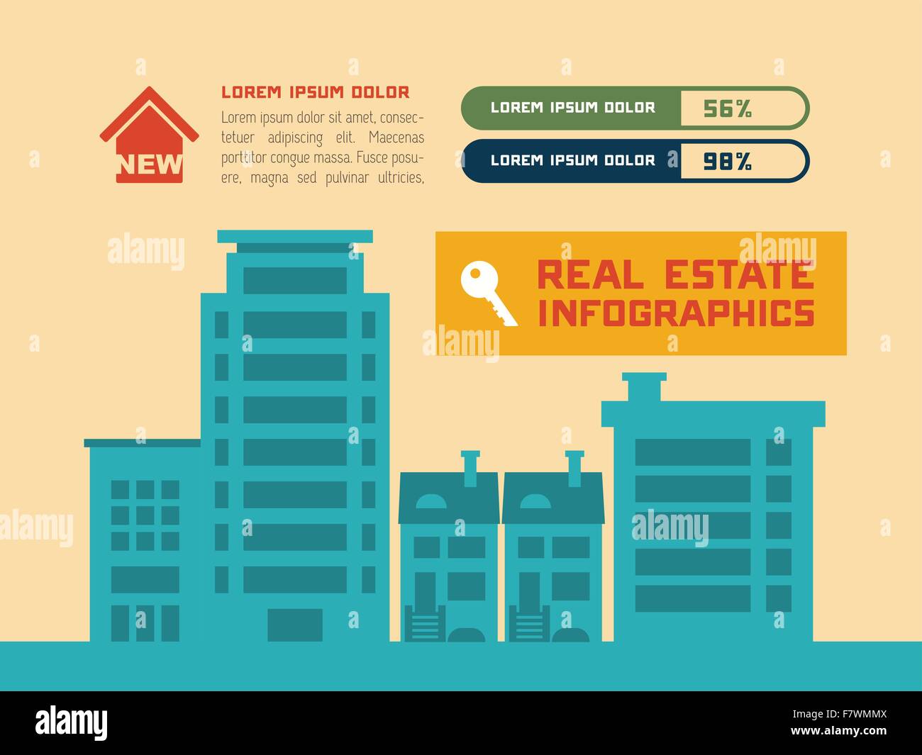 Real Estate Infographic Element Stock Vector Image & Art - Alamy