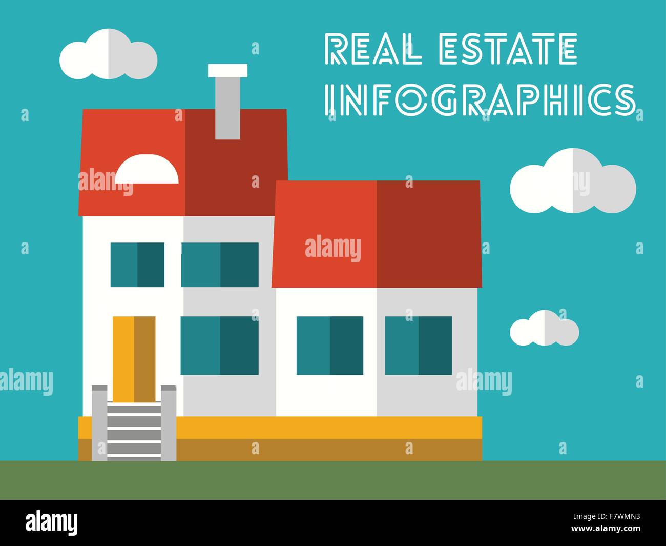 Real Estate Infographic Element Stock Vector Image & Art - Alamy