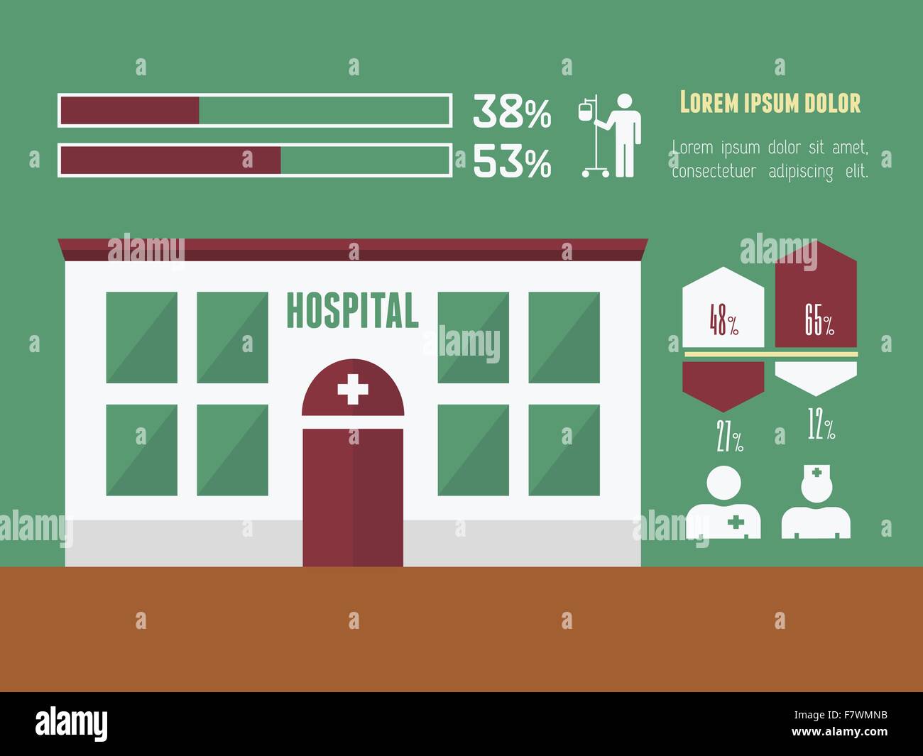 Hospital infographic hi-res stock photography and images - Alamy