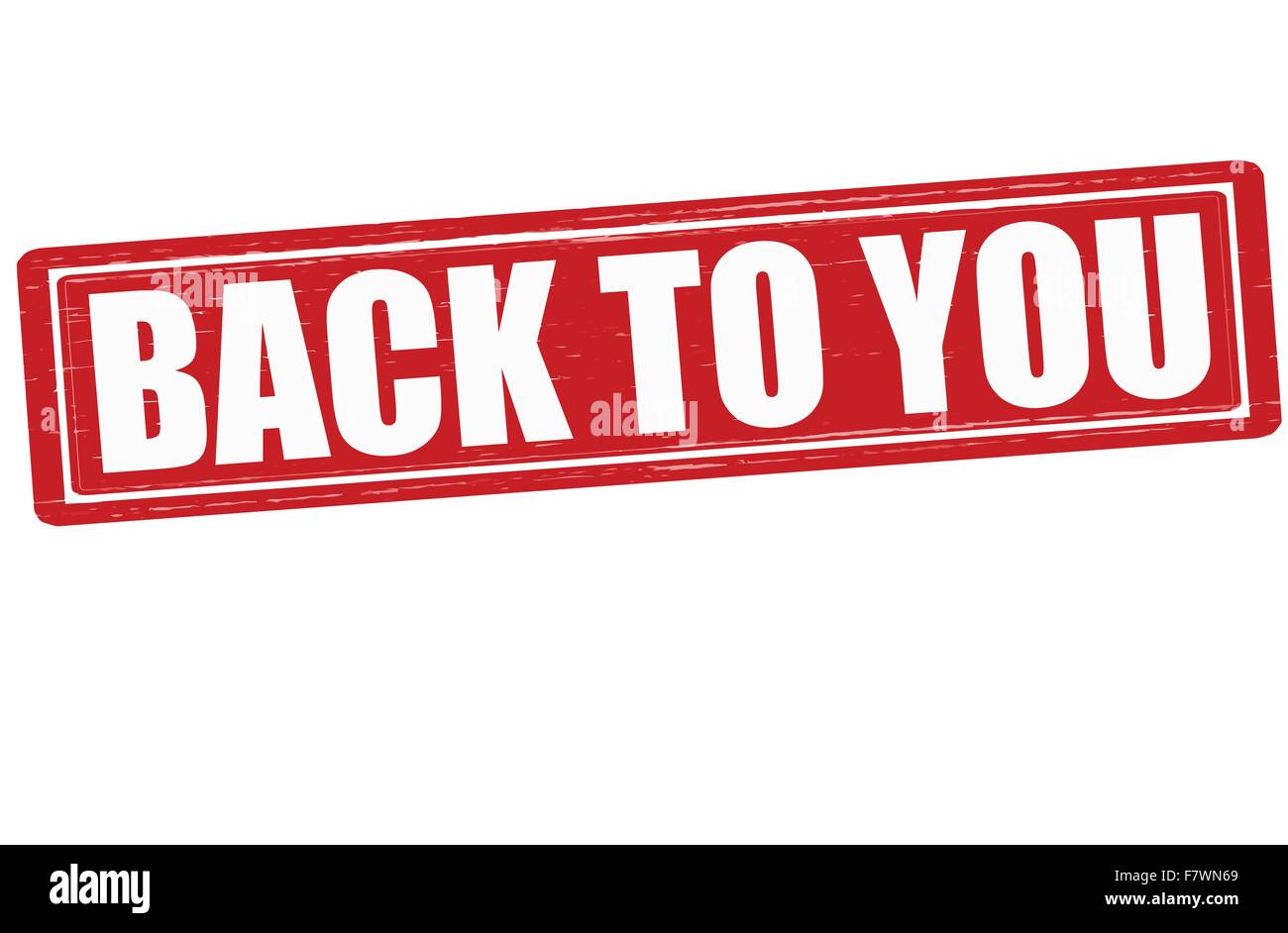 Back to you Stock Vector Image & Art - Alamy
