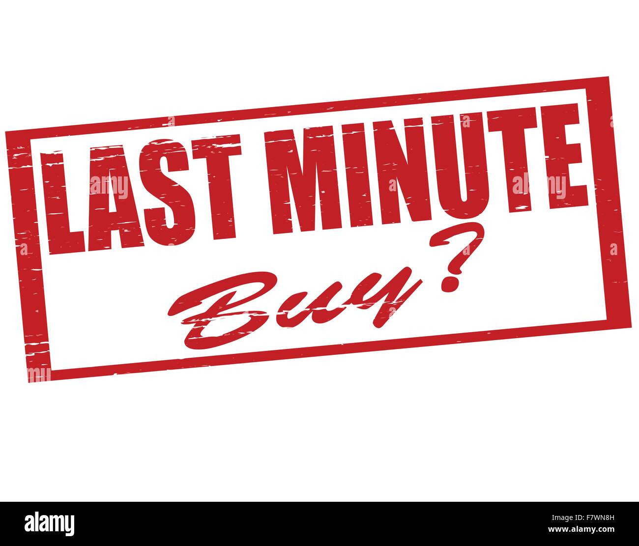 Last minute buy Stock Vector Image & Art - Alamy