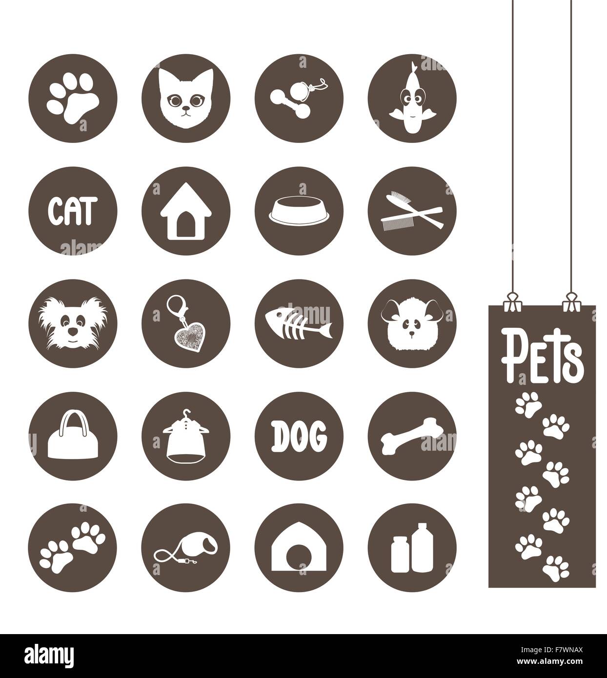 Dog cat hamster rabbit Stock Vector Images - Alamy