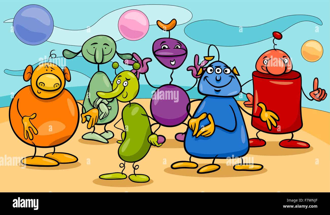 cartoon fantasy characters group Stock Vector Image & Art - Alamy