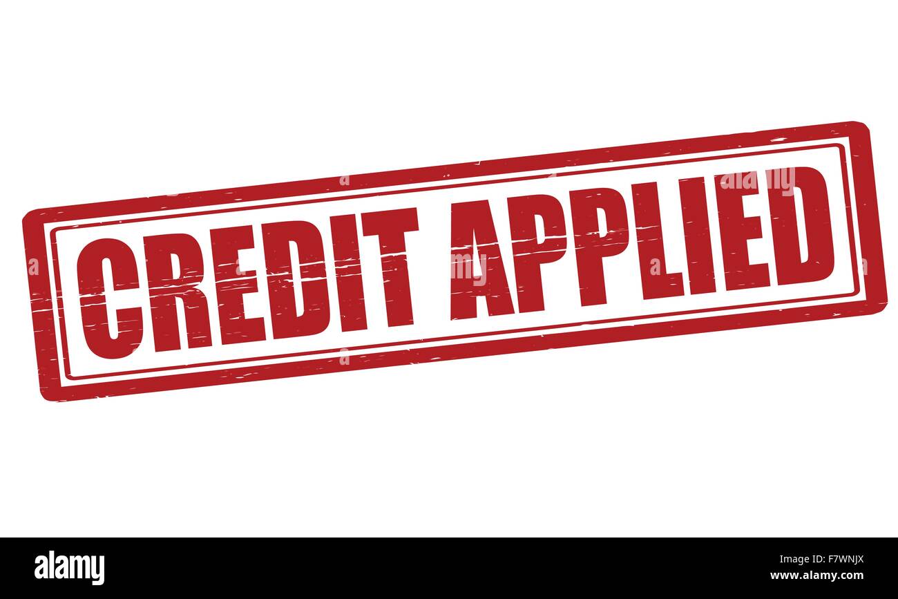Credit applied Stock Vector Images - Alamy