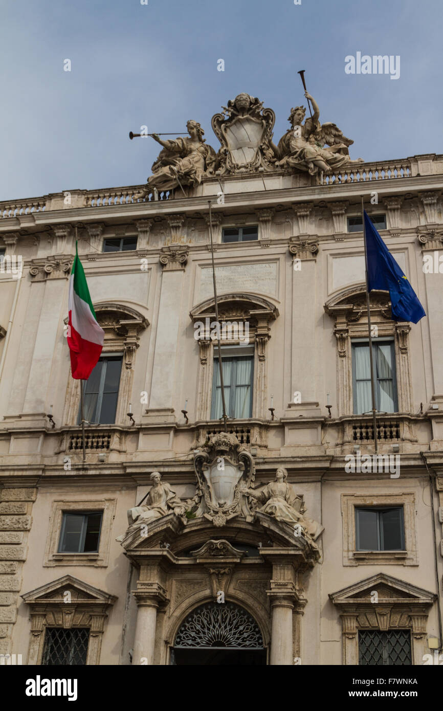 Rome, the Consulta building in Quirinale square Stock Photo - Alamy