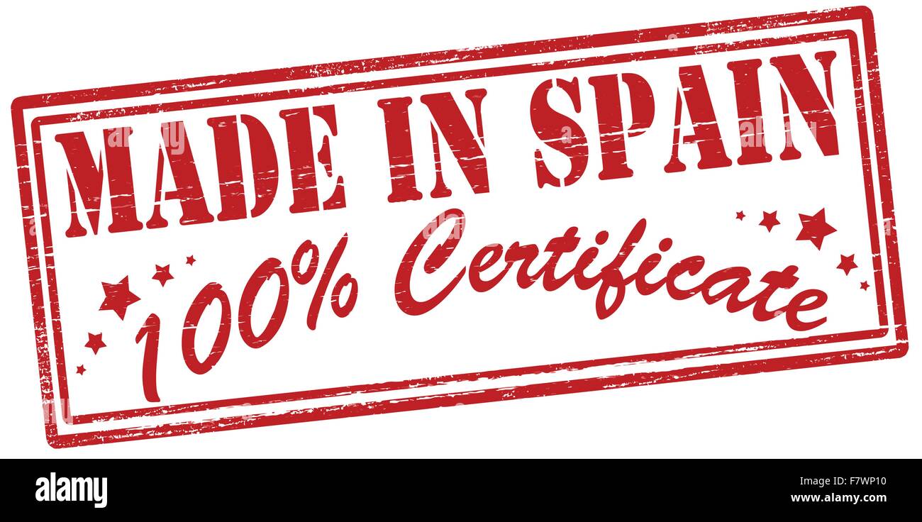Made in Spain Stock Vector Image & Art - Alamy
