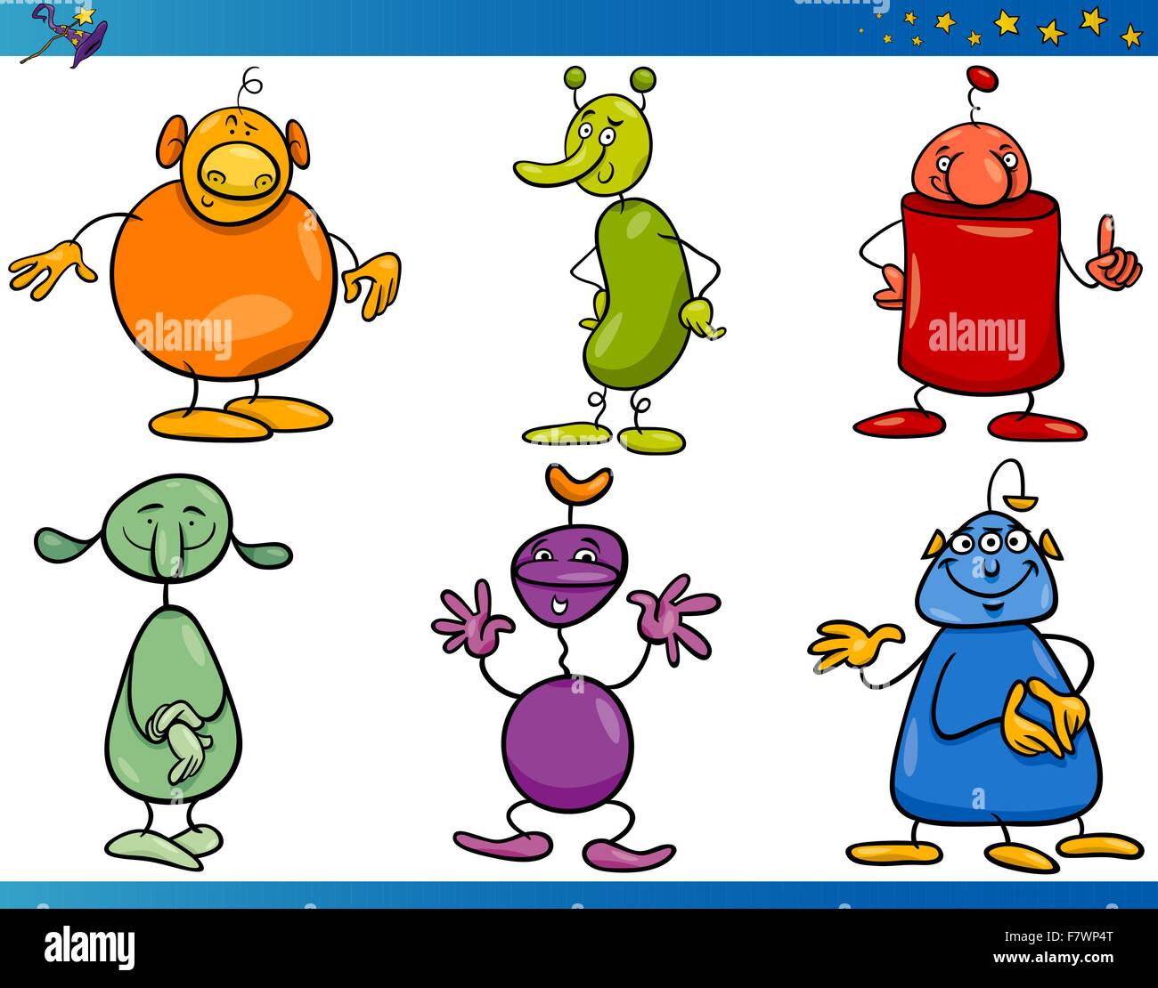 Cartoon Fantasy Characters Set Stock Vector Image & Art - Alamy