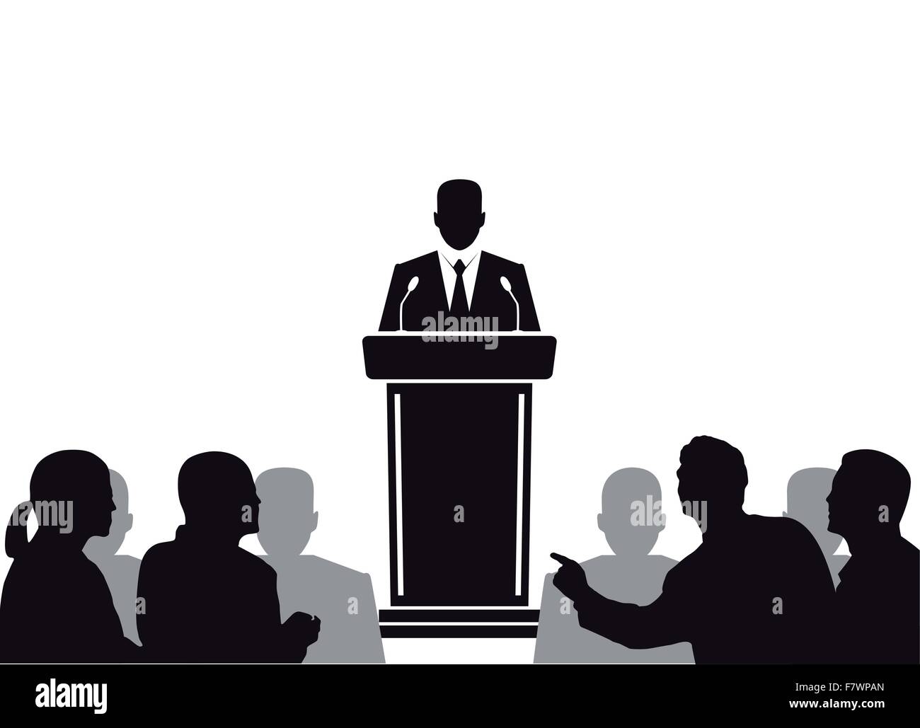 Presentation coworkers in office Stock Vector Images - Alamy