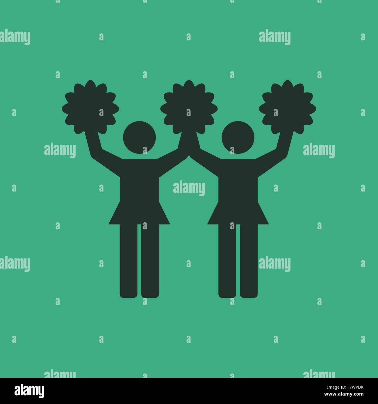 Cheerleader girls Stock Vector Images - Alamy