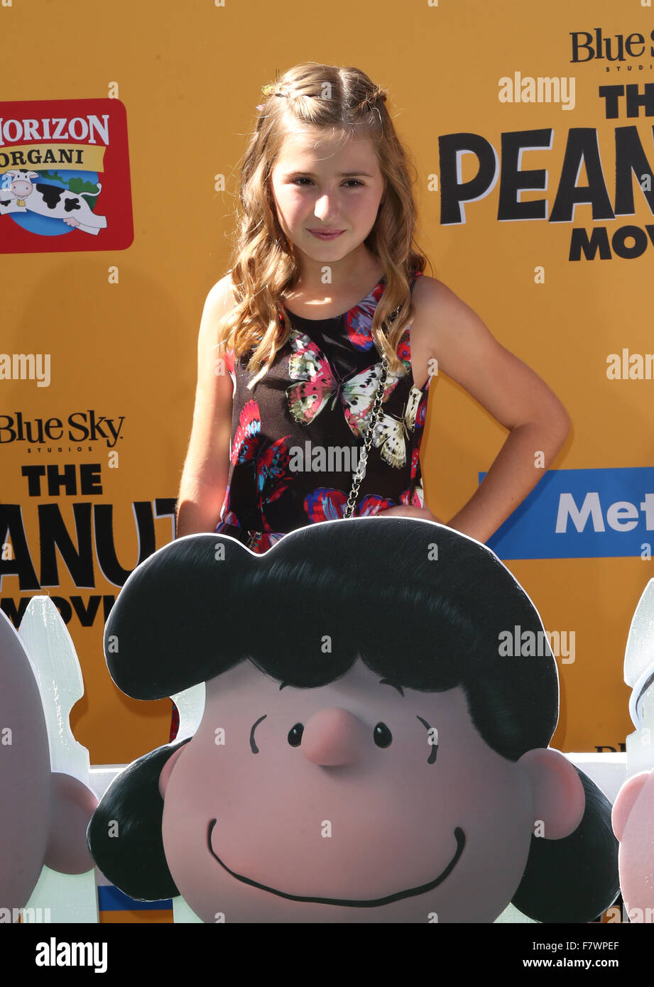the premiere of THE PEANUTS MOVIE Featuring: Hadley Miller Where ...