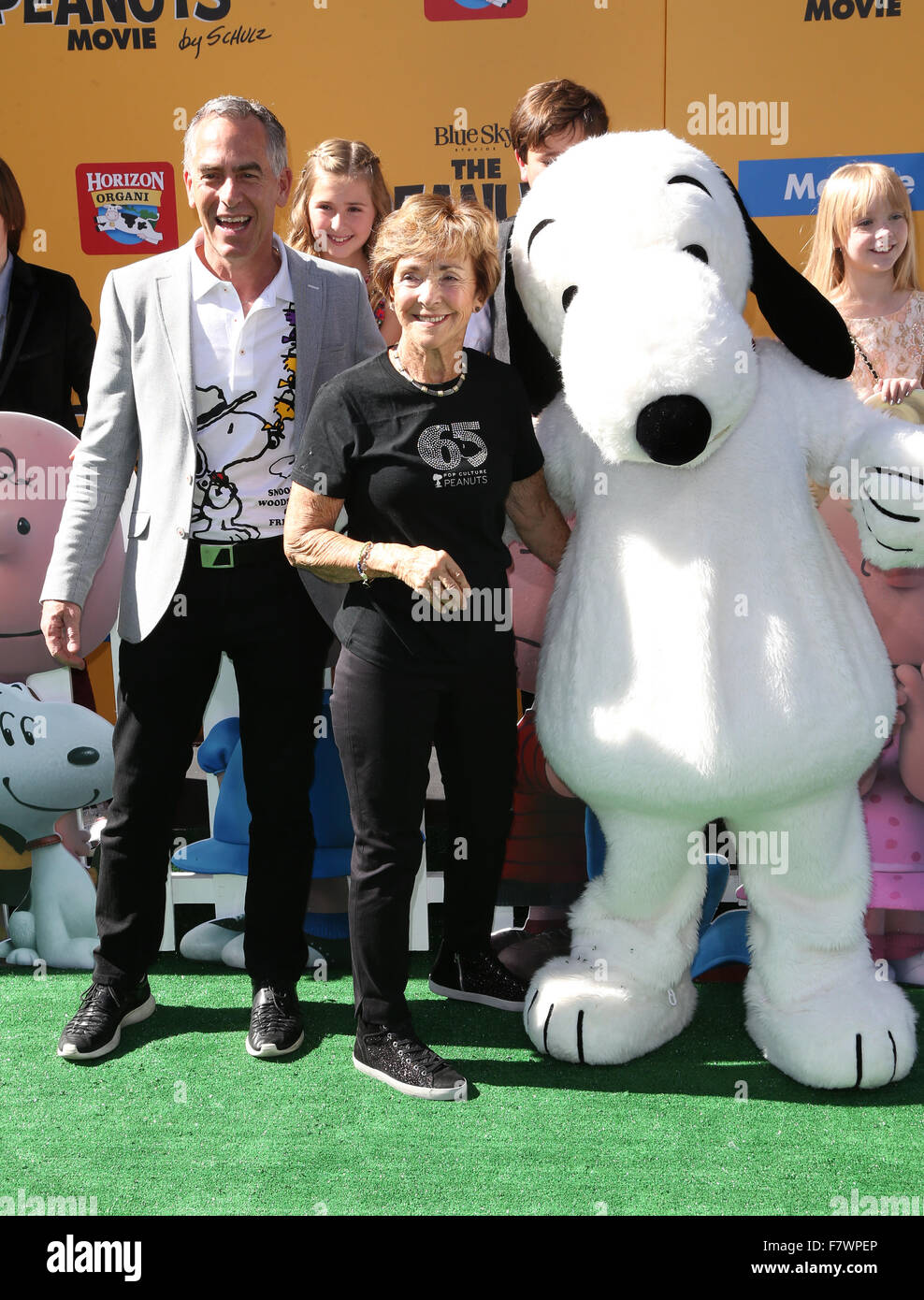 the premiere of THE PEANUTS MOVIE Featuring: Steve Martino, Jean ...