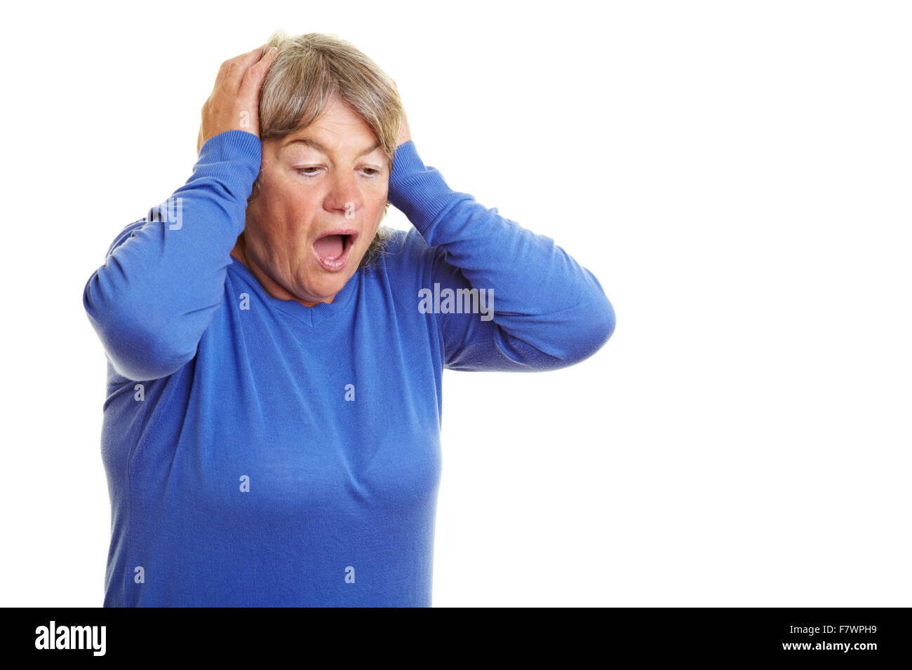 Surprised woman face Cut Out Stock Images & Pictures - Alamy