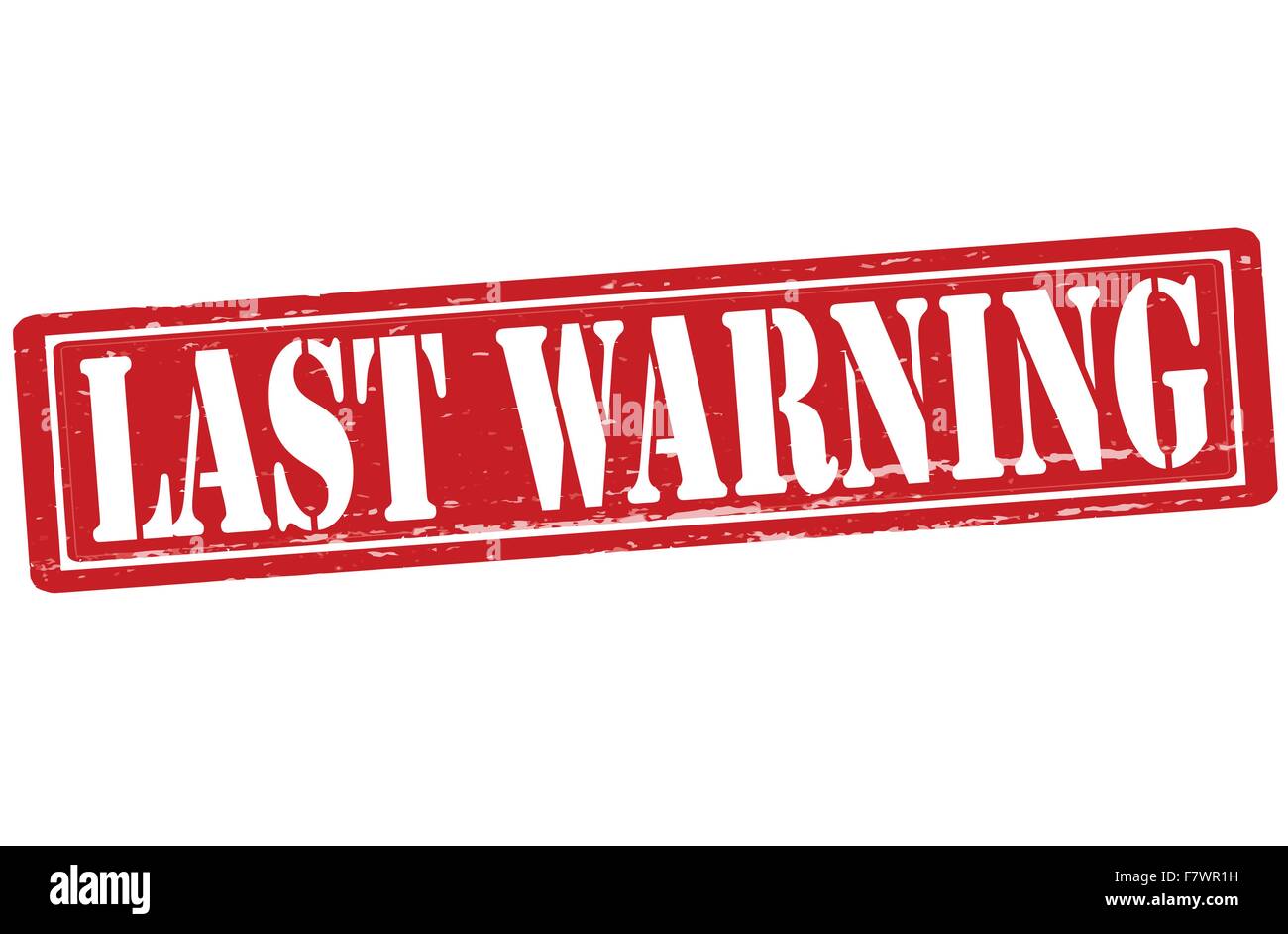 Final warning Stock Vector Images - Alamy