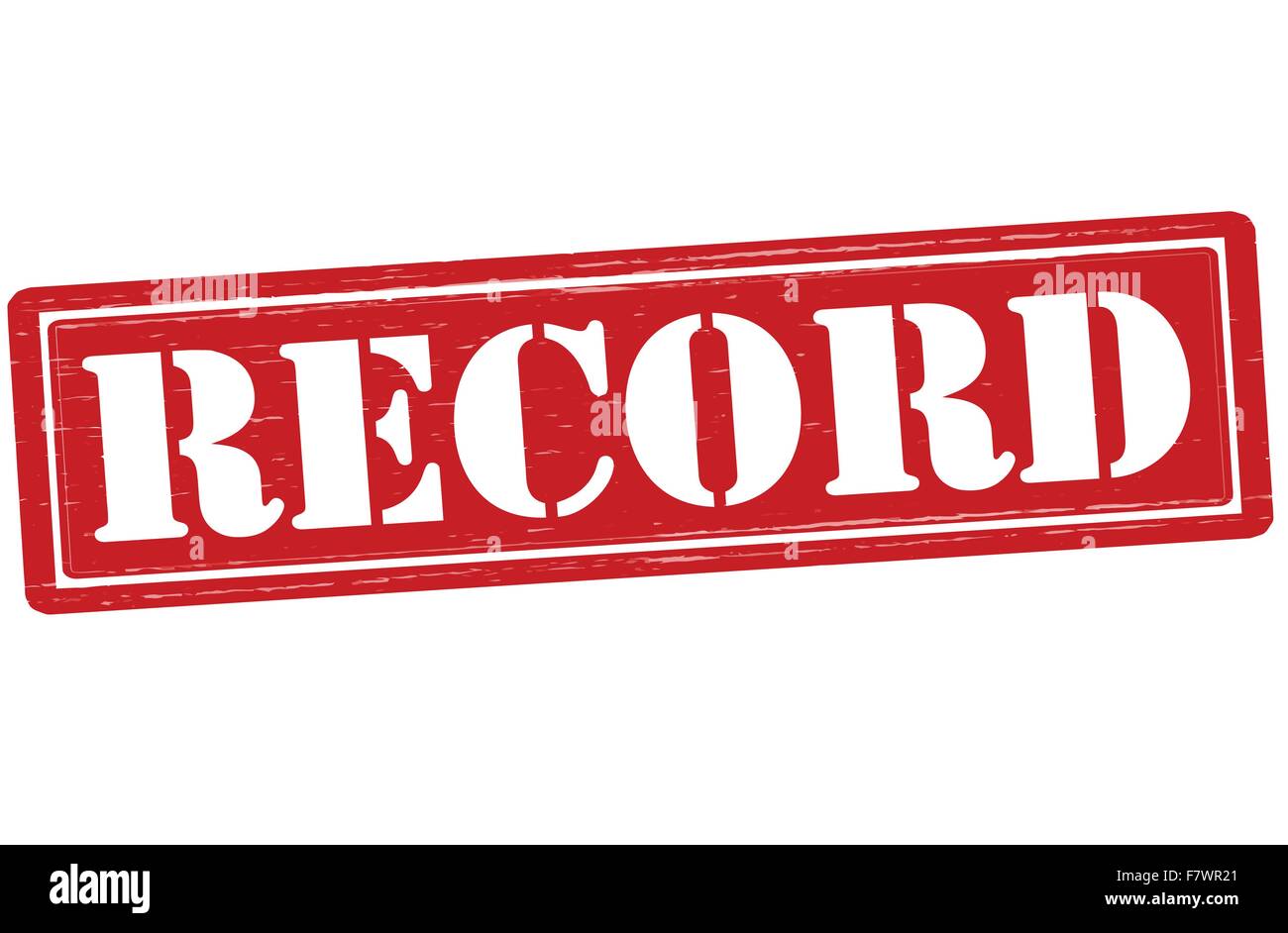 Record stamp Stock Vector Images - Alamy