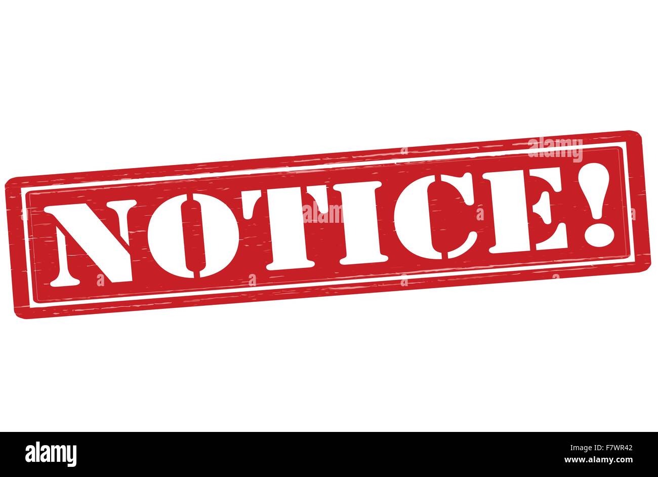 Notice symbol Stock Vector Images - Alamy