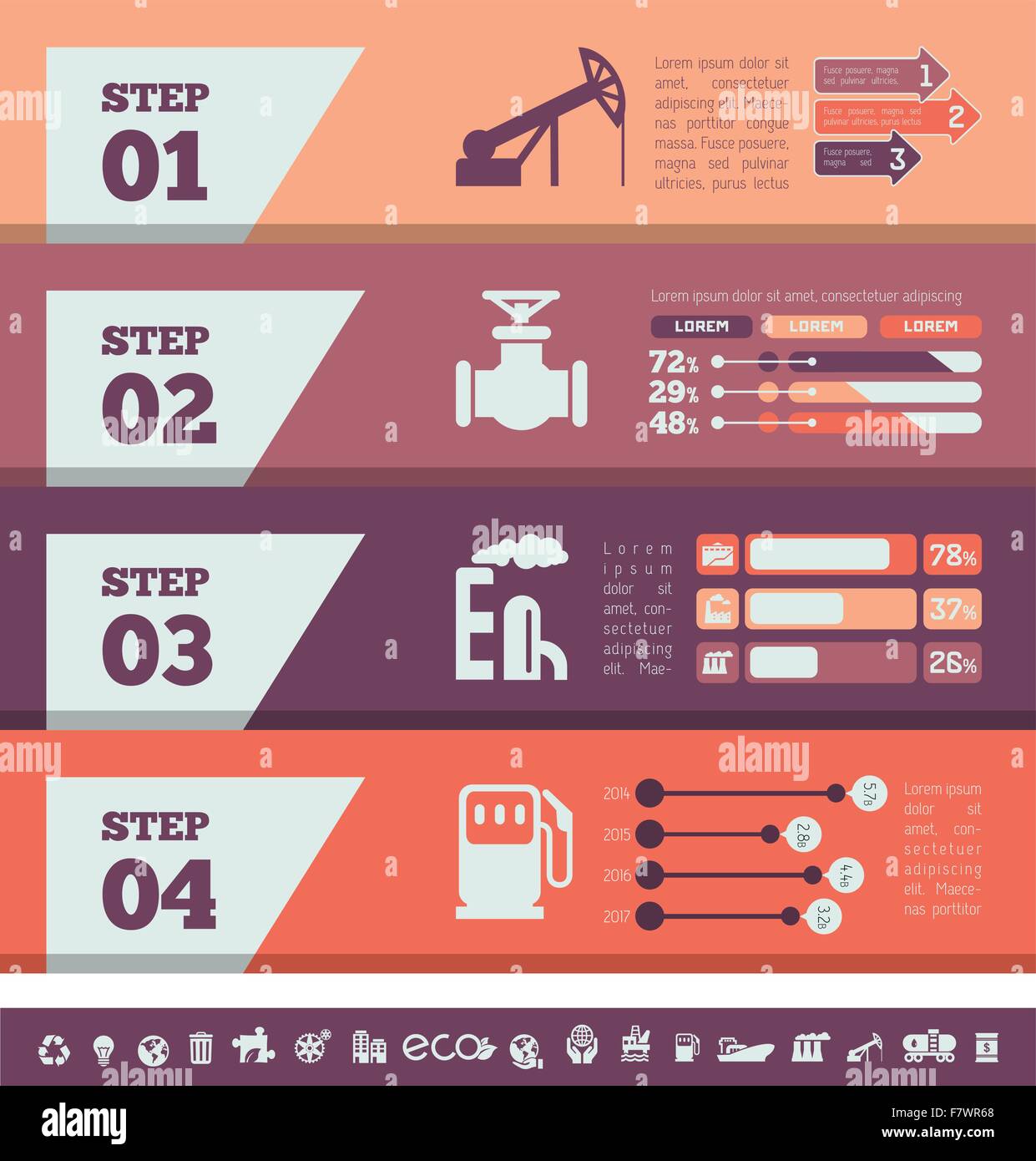 Oil Industry Infographic Template Stock Vector Image & Art - Alamy