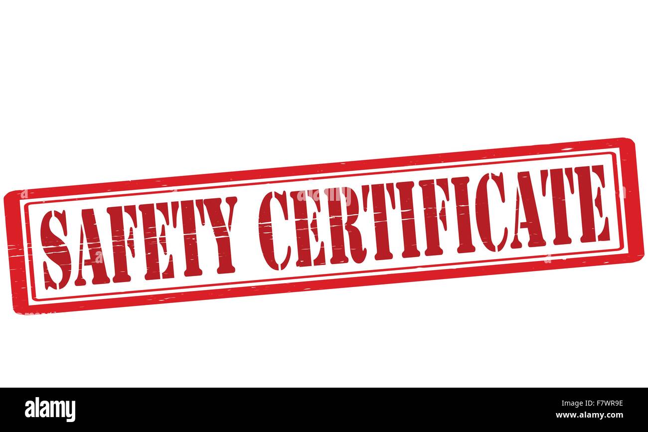 Safety certificate hi-res stock photography and images - Alamy