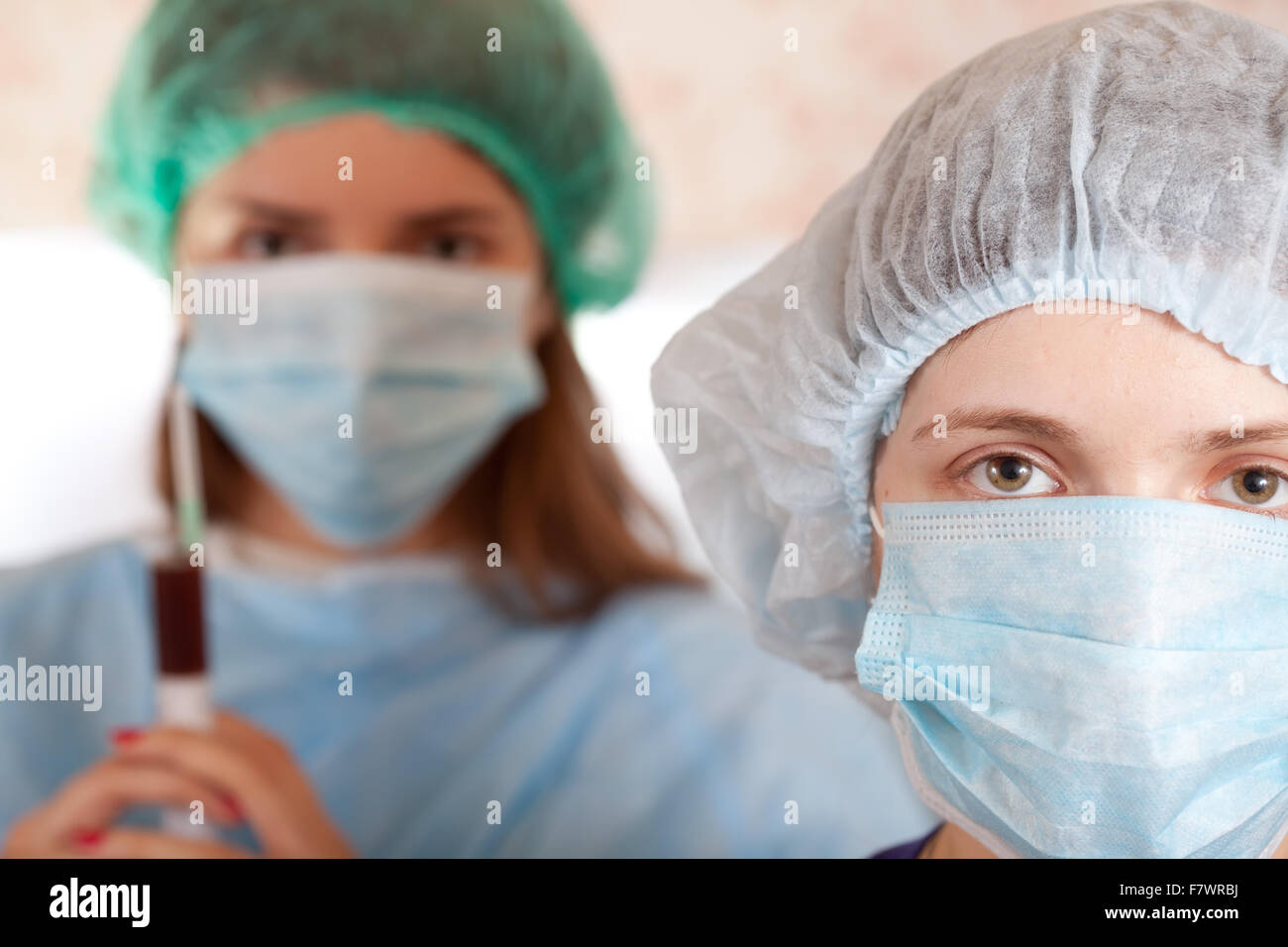 Portrait of anesthesiologist with syringe Stock Photo - Alamy
