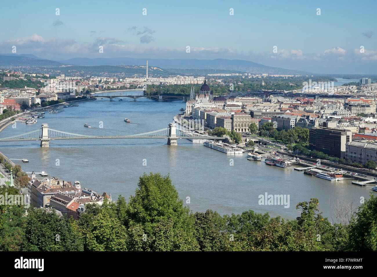 View of the River Danube in Budapest Stock Photo - Alamy