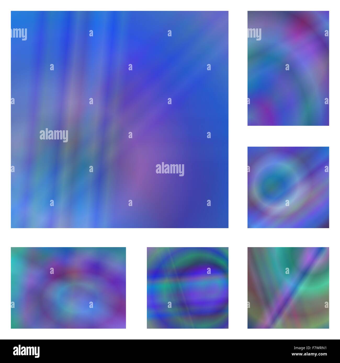 Blue colorful gradient abstract background set Stock Vector Image & Art ...