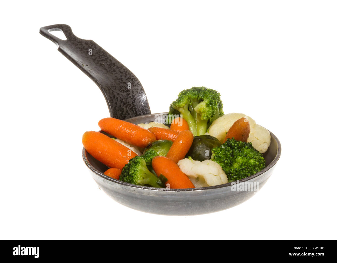 mixed vegetables with fresh sprout in pan Stock Photo - Alamy